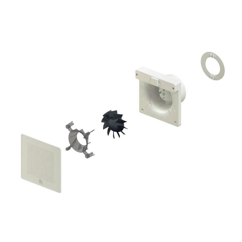 Bad-/WC-Ventilator Punto EVO 120 LL TP HCS. Mit Rückschlagklappe ...